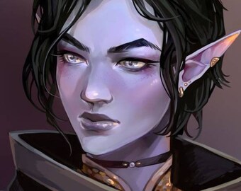 Female Ranger Drow Elf Companion Direct Binding/distant | Etsy