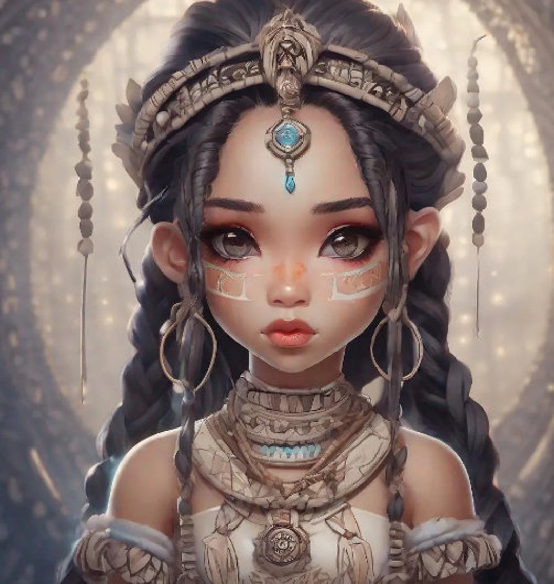 Chibi Princess Child Spiritual Companion - Etsy