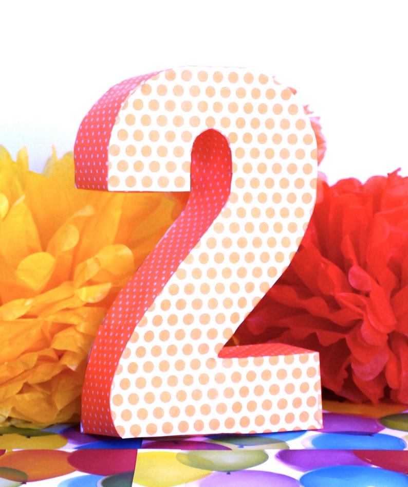 Digital Download Number 3 3D Papercraft Pattern Model Number 3 Template ...