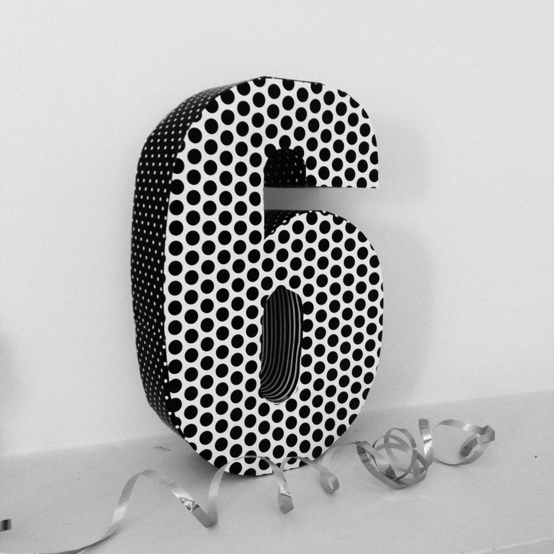 Number 6 3D Template Instant Downloadable Template for Birthday Number ...