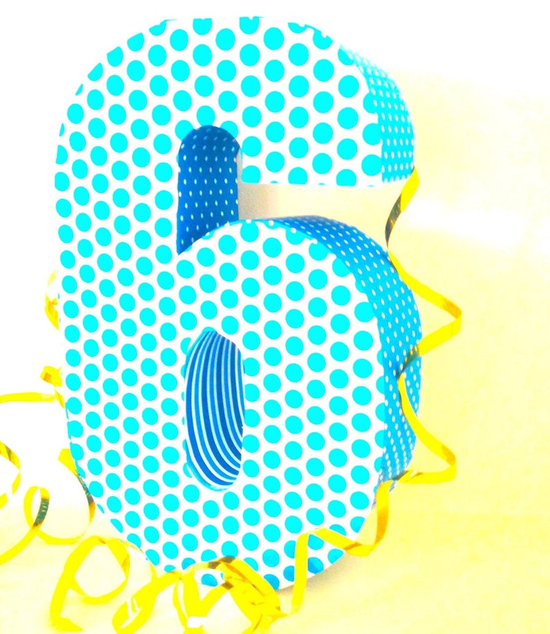 Number 6 3D Template Instant Downloadable Template for Birthday Number ...