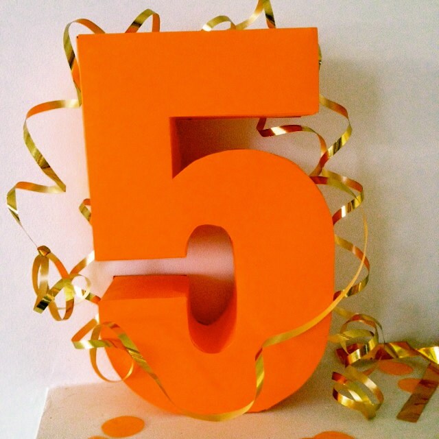 Digital Download Number 5 Papercraft Pattern Model Number 5 Template ...
