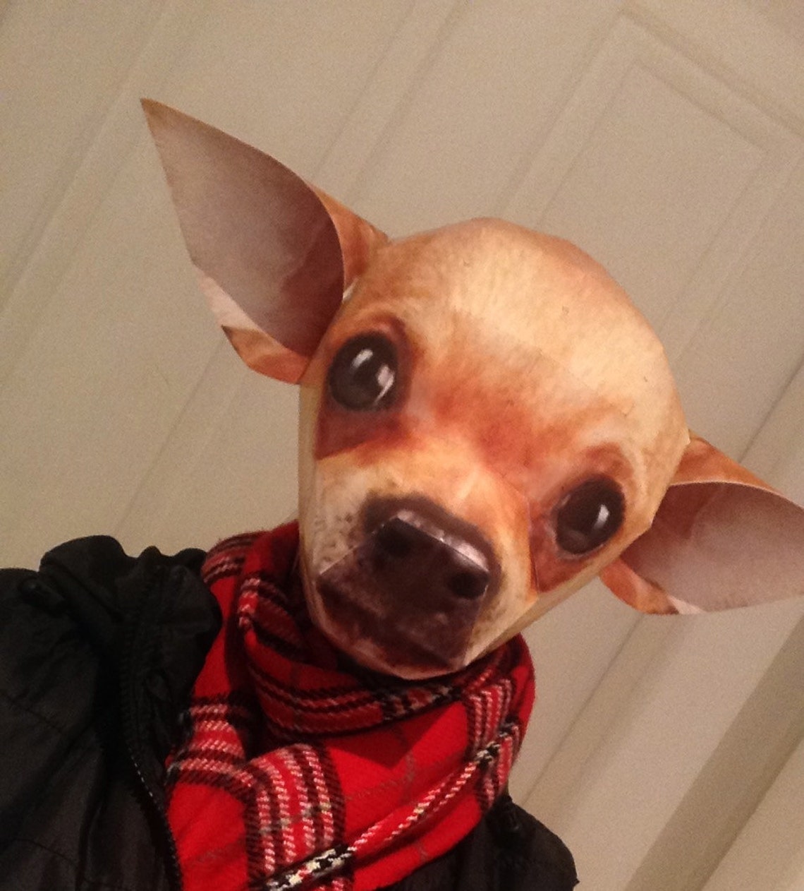 Papercraft Chihuahua Template Adult Mask DIY Animal Mask Printable No ...