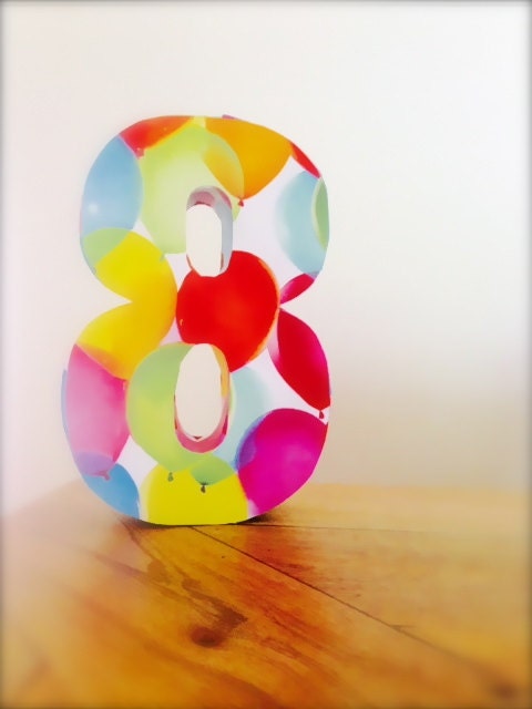 Digital Download Number 8 3D Papercraft Pattern Model Number 8 Template ...