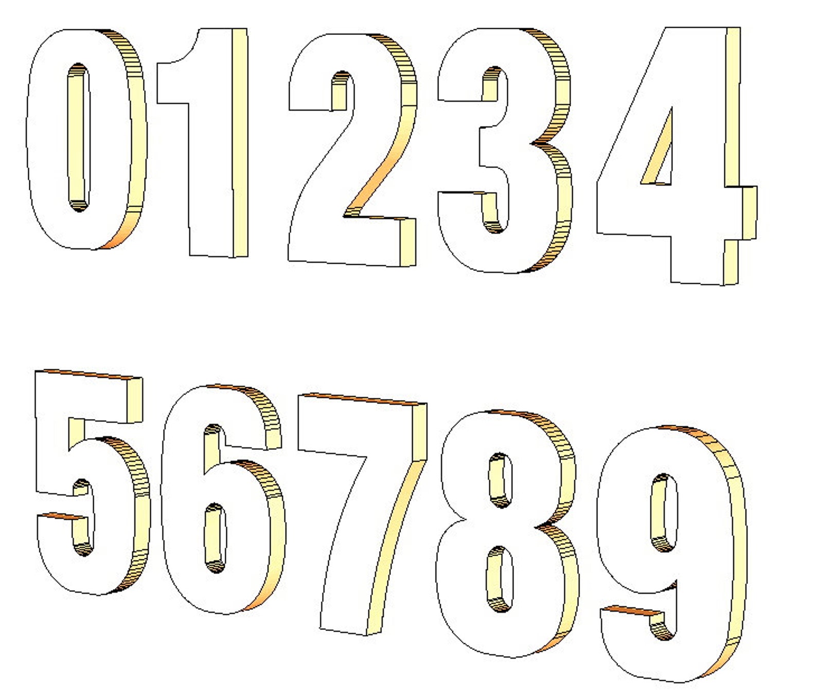 Number Pattern 3D Printable Number 1 Template First Birthday Number One ...