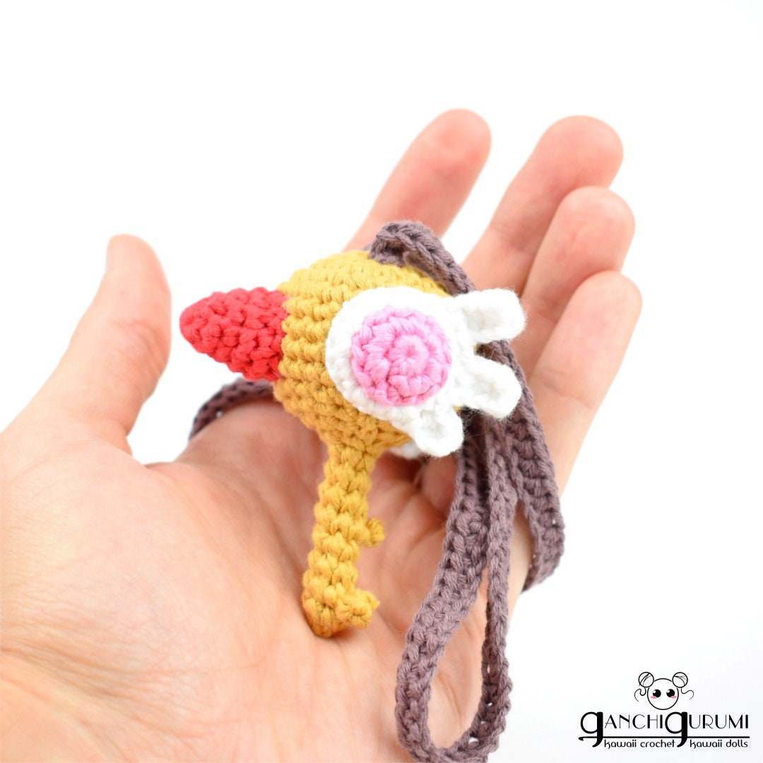 Sakura Card Captor Sakura Crochet Sakura Key Amigurumi - Etsy