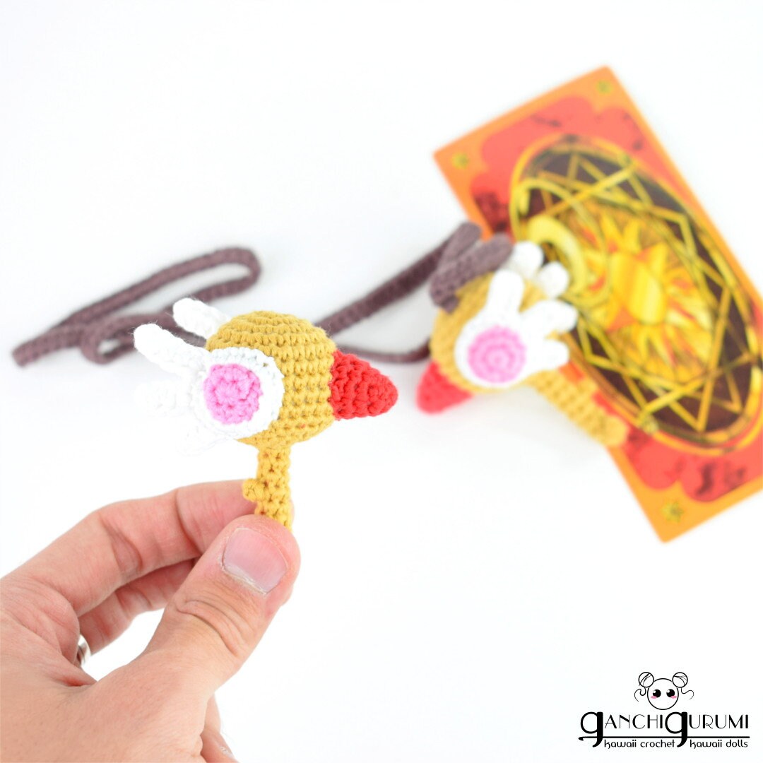 Sakura Card Captor Sakura Crochet Sakura Key Amigurumi - Etsy