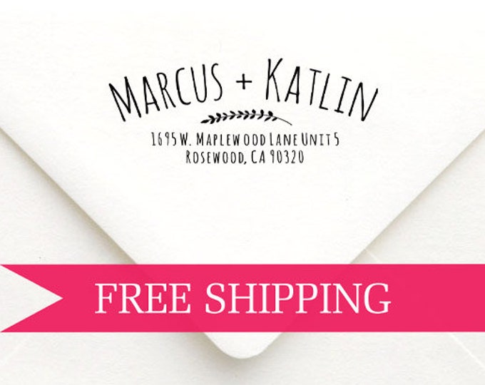 Custom Return Address Stamp-self Inking-personalized Stamp-housewarming ...