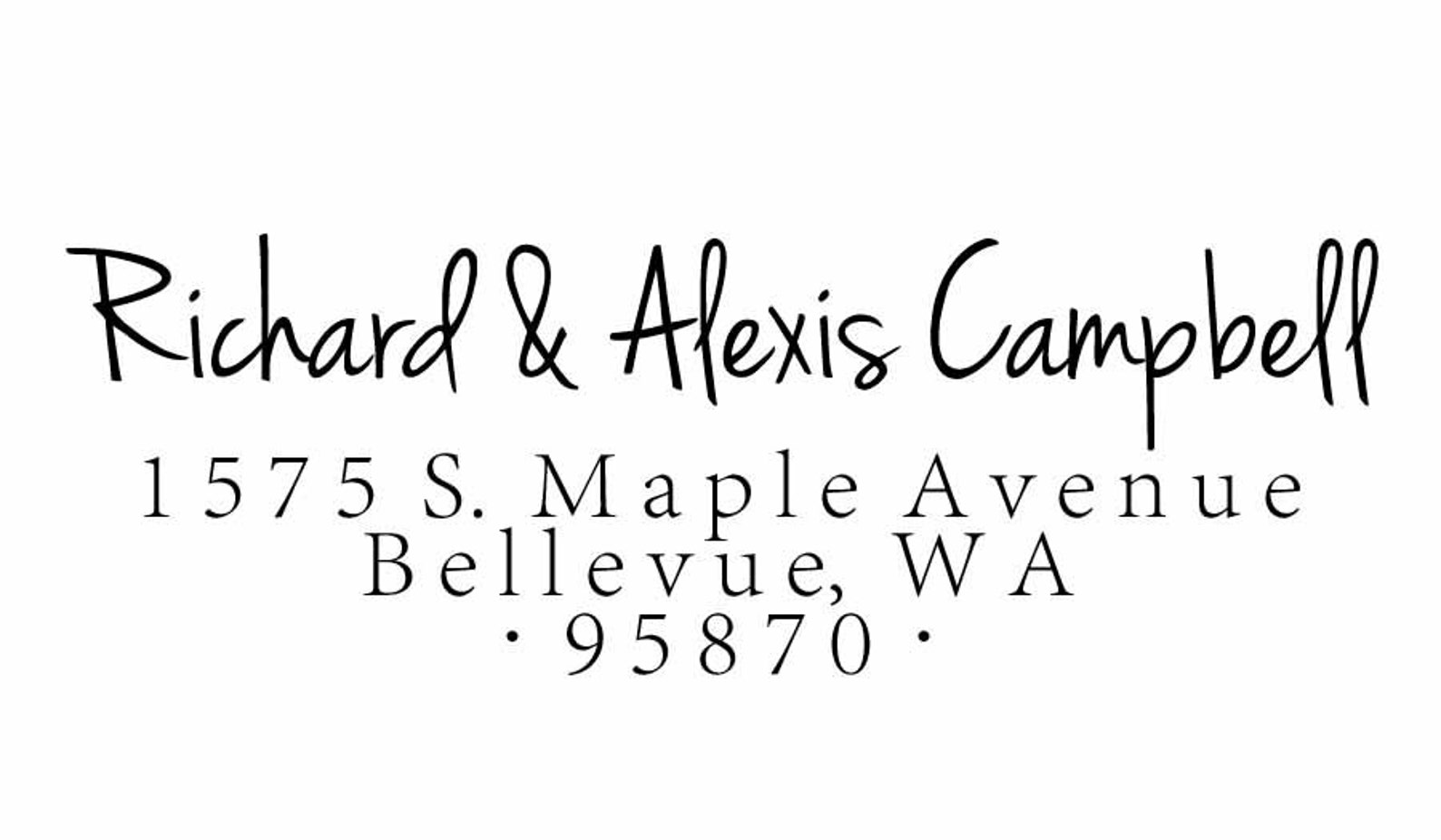 Custom Return Address Stamp-self Inking-rubber - Etsy