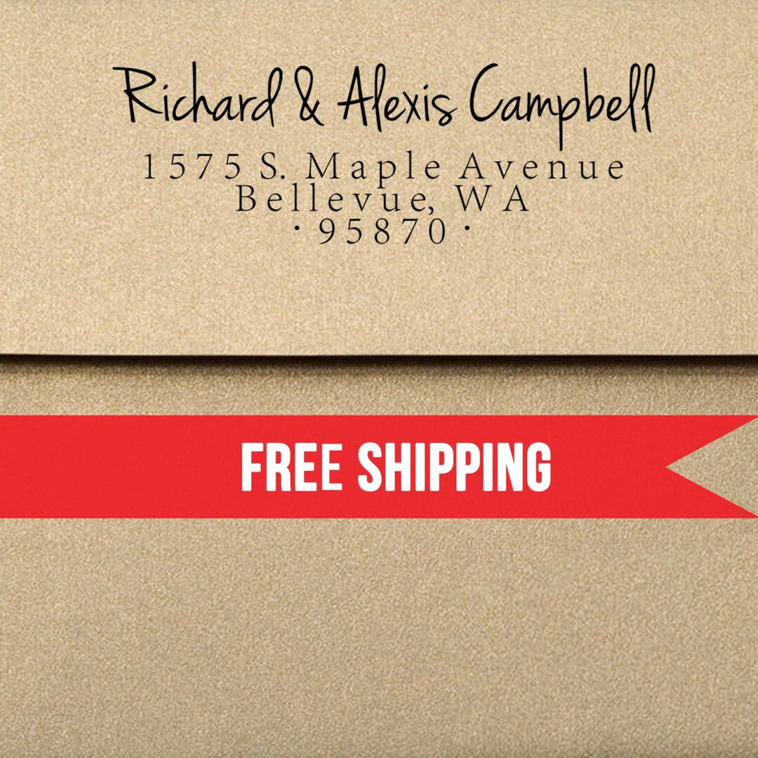 Custom Return Address Stamp-self Inking-rubber Stamp-personalized Stamp ...
