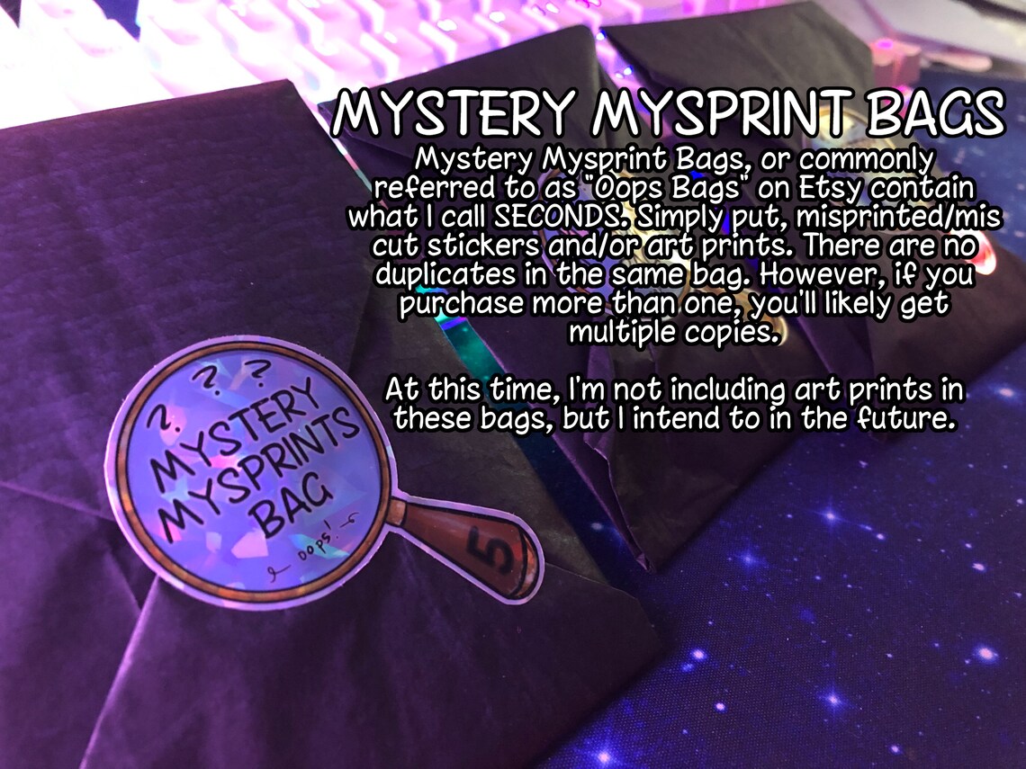 Misprint Sticker Bag, Discounted Prices, Die Cut Stickers, Stationery ...