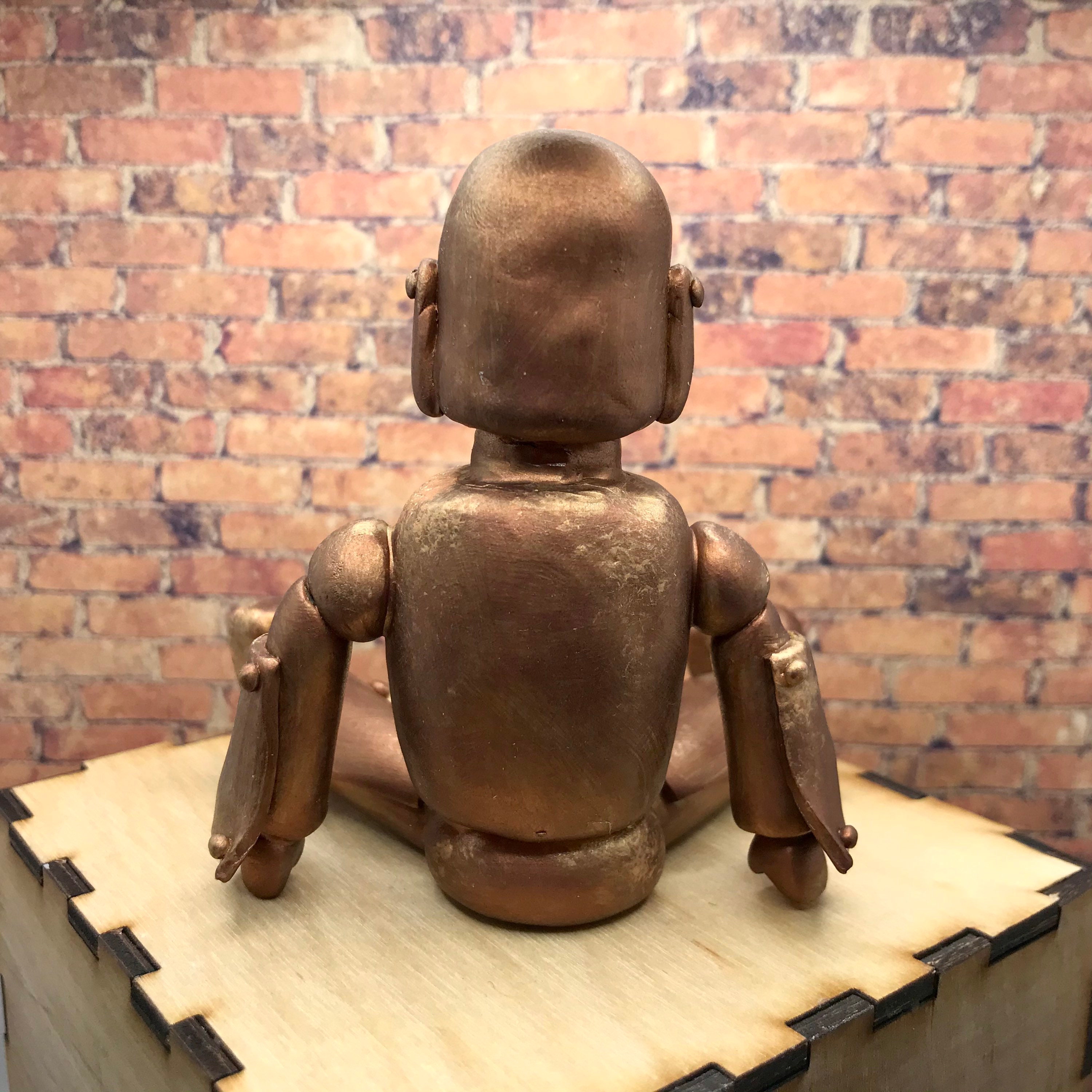 Copper Bot Robot Figurine Robot Statue Robot Collectible | Etsy