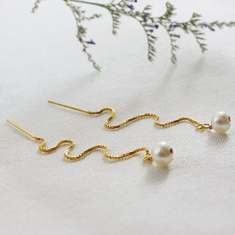 Ear Thread Earrings - Etsy