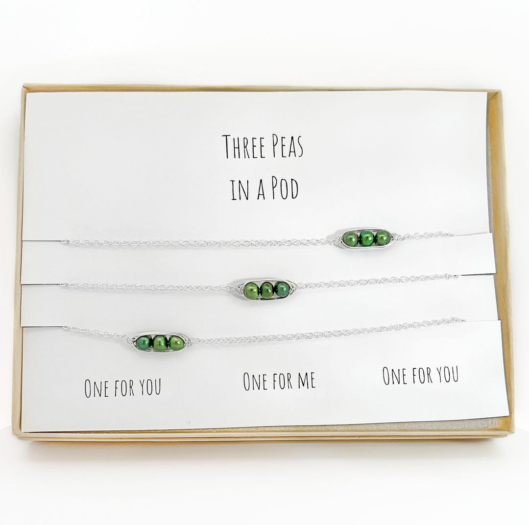 Friendship Bracelets for 3, Bracelet for 3 Best Friends, Pea Pod ...