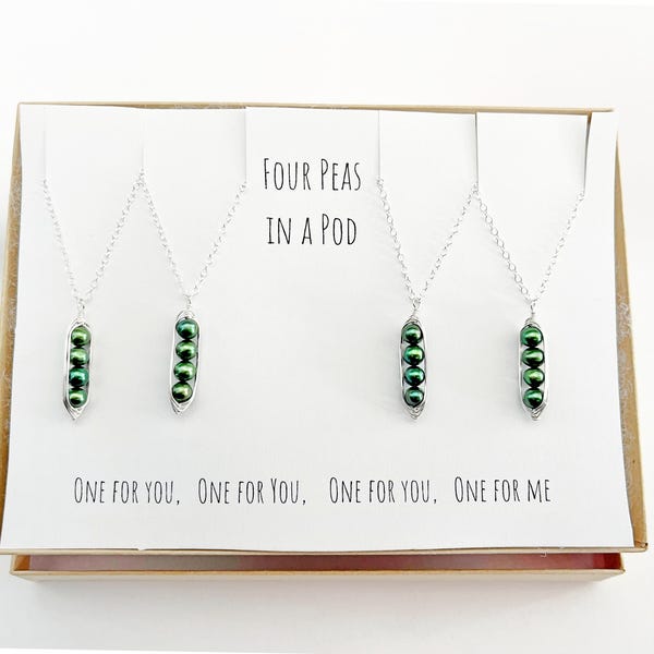 4 People Friendship Necklaces - Etsy