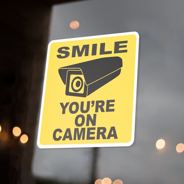 You Are Being Recorded Sign - Etsy