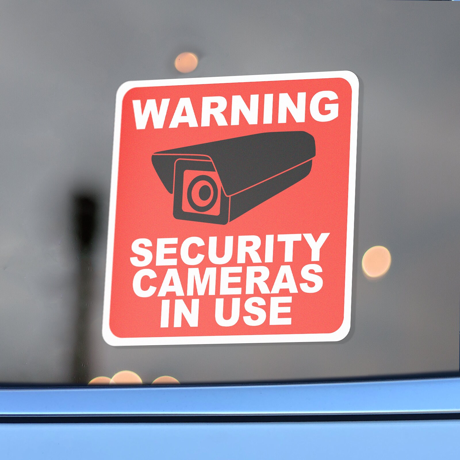Mini 1 Warning Security Camera in Use Sticker Decals for | Etsy