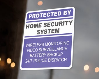 Home Security Sign | Etsy