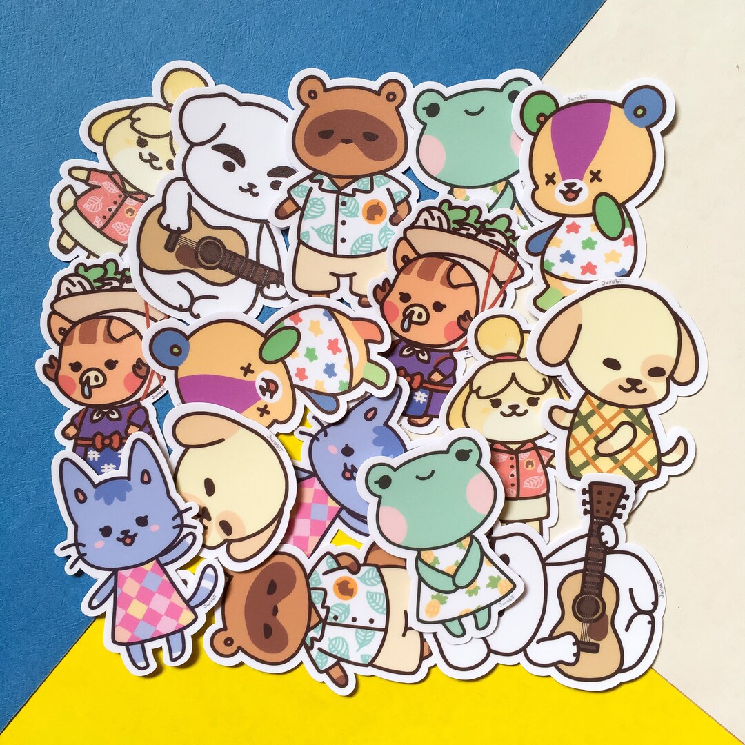 Animal Crossing New Horizons Vinyl Sticker Set A - Etsy