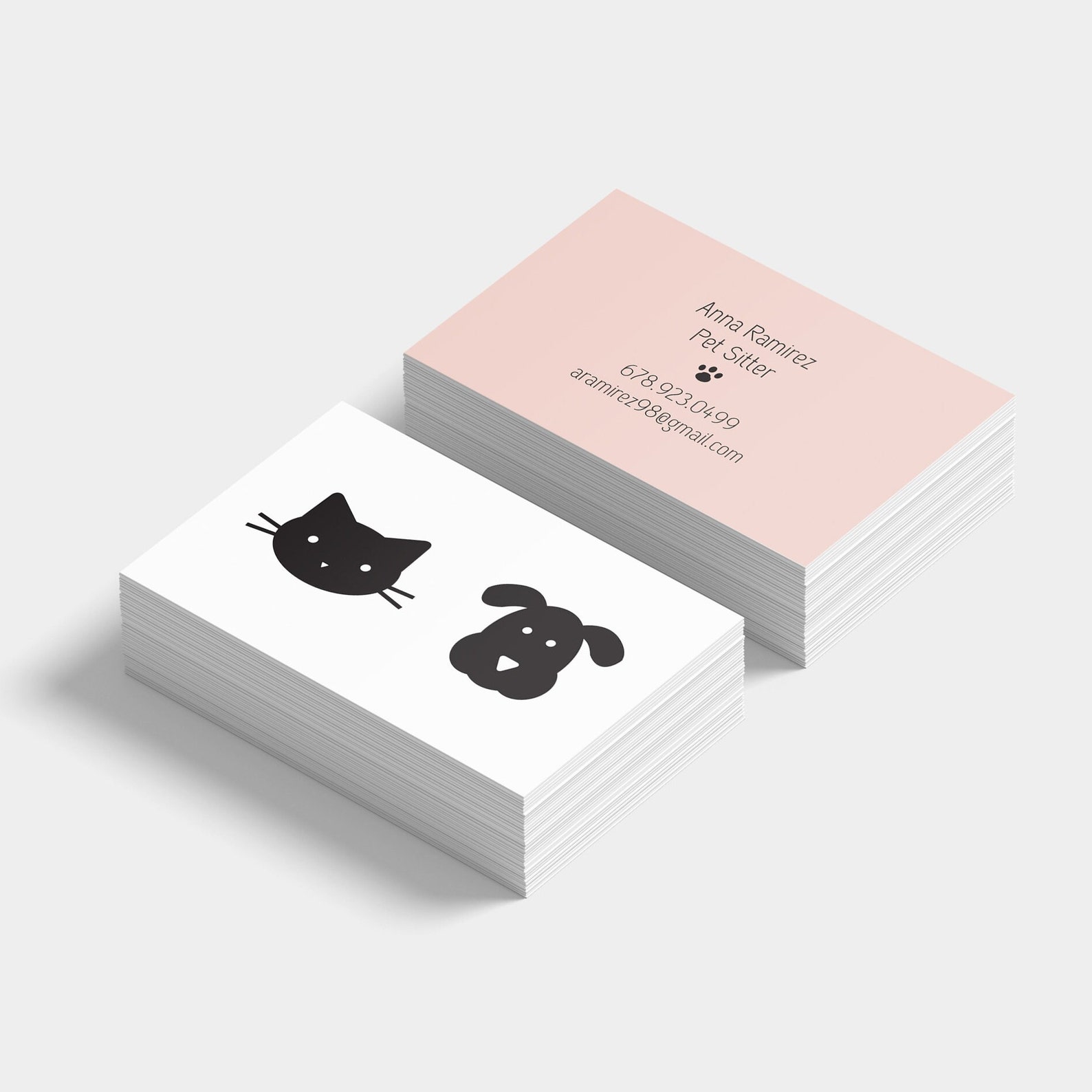 CUSTOM PRINTED CARDS: 100 Full Color Modern Minimalist Fun - Etsy