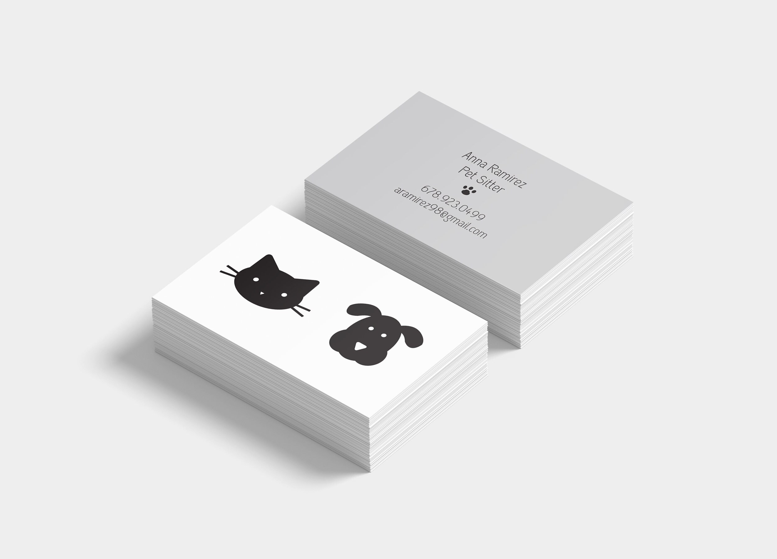 CUSTOM PRINTED CARDS: 100 Full Color Modern Minimalist Fun | Etsy