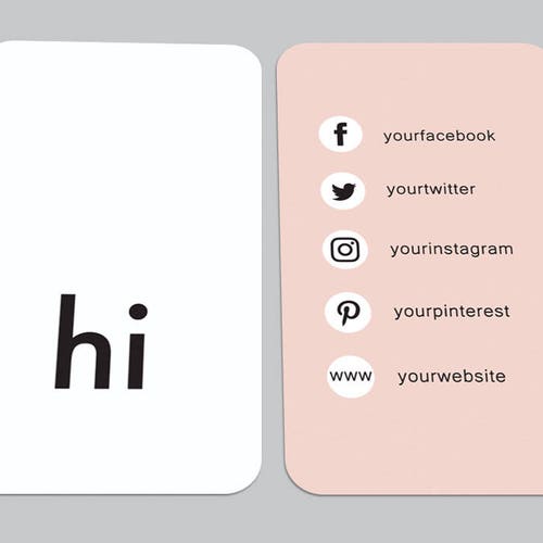 Social Media Cards Custom Business Cards Mommy Calling | Etsy