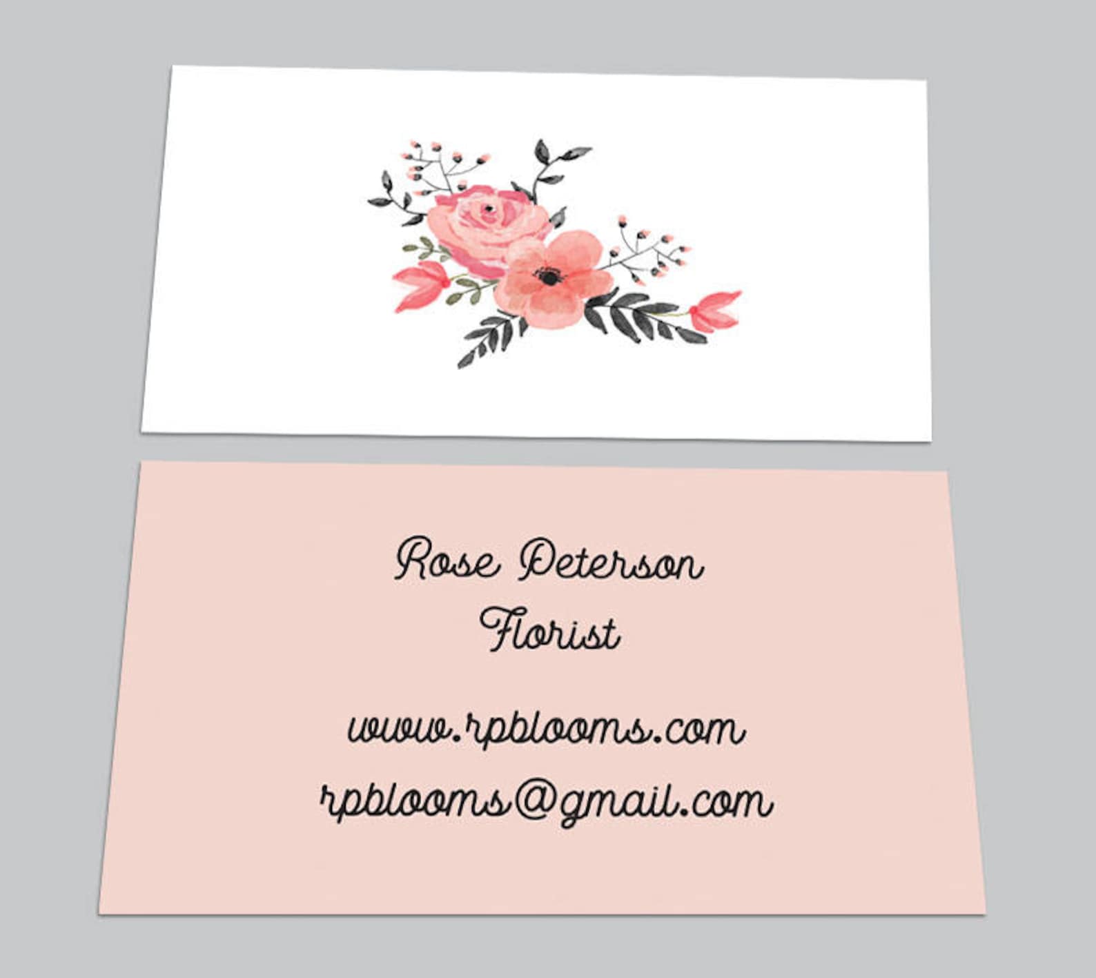 CUSTOM PRINTED CARDS: 100 Full Color Vintage Watercolor - Etsy