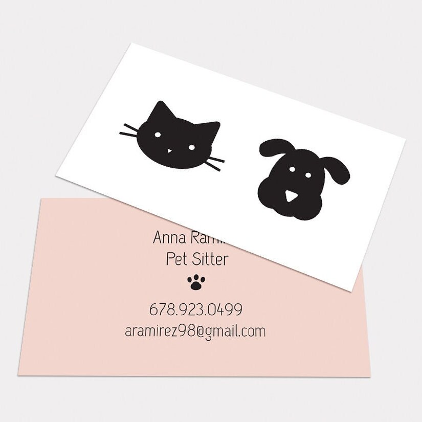 CUSTOM PRINTED CARDS: 100 Full Color Modern Minimalist Fun - Etsy