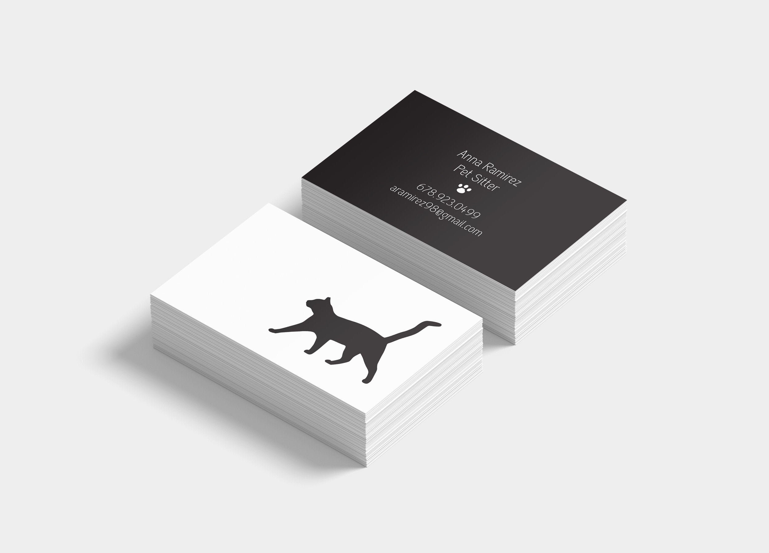 CUSTOM PRINTED CARDS: 100 Monochrome Modern Minimalist Fun - Etsy