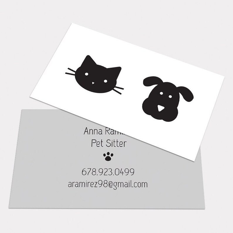 CUSTOM PRINTED CARDS: 100 Full Color Modern Minimalist Fun - Etsy