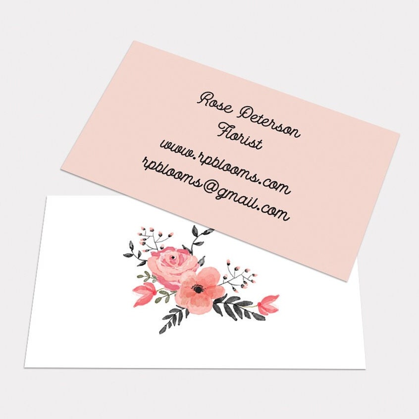 CUSTOM PRINTED CARDS: 100 Full Color Vintage Watercolor - Etsy