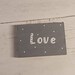 Grey Wooden Sign Rustic Wooden Block Love Sign - Etsy