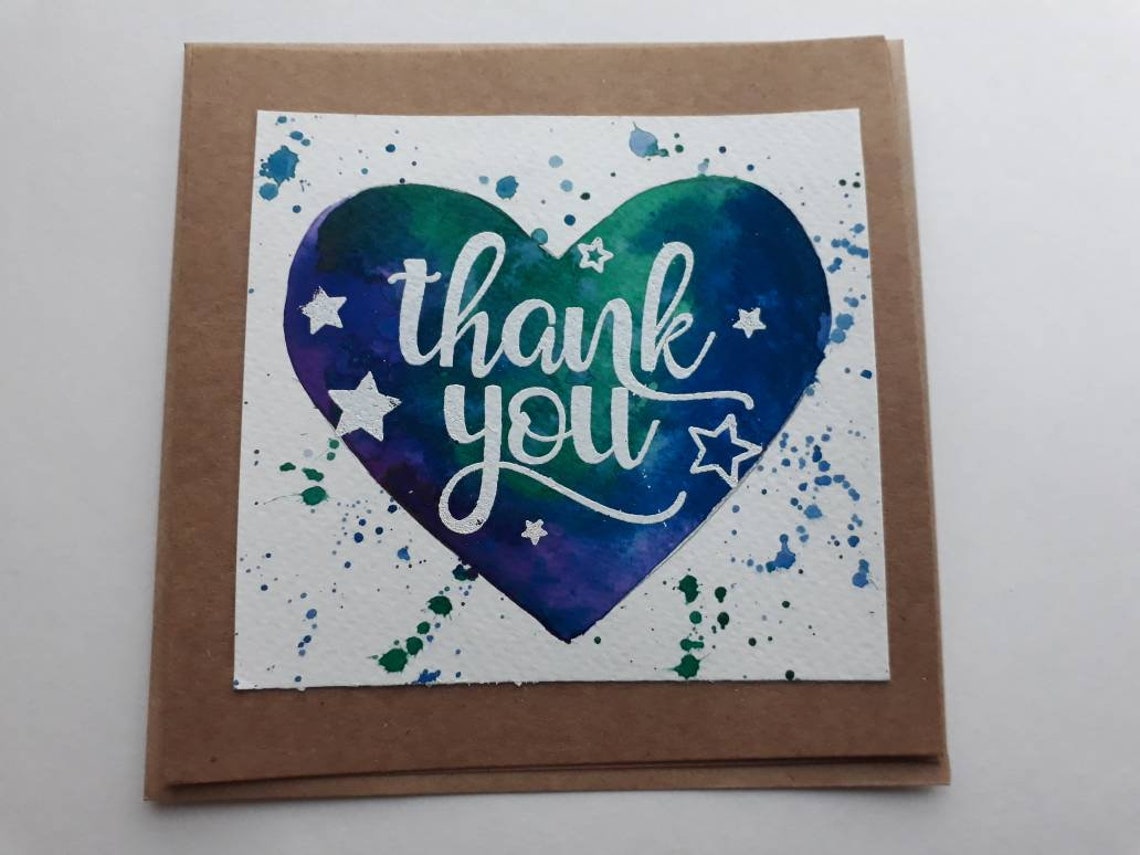 Thank You Card, Appreciation Card, Unique Card, Original Card ...