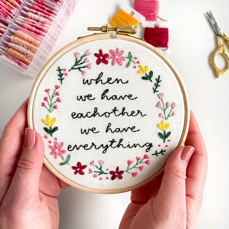 Quote Embroidery - Etsy