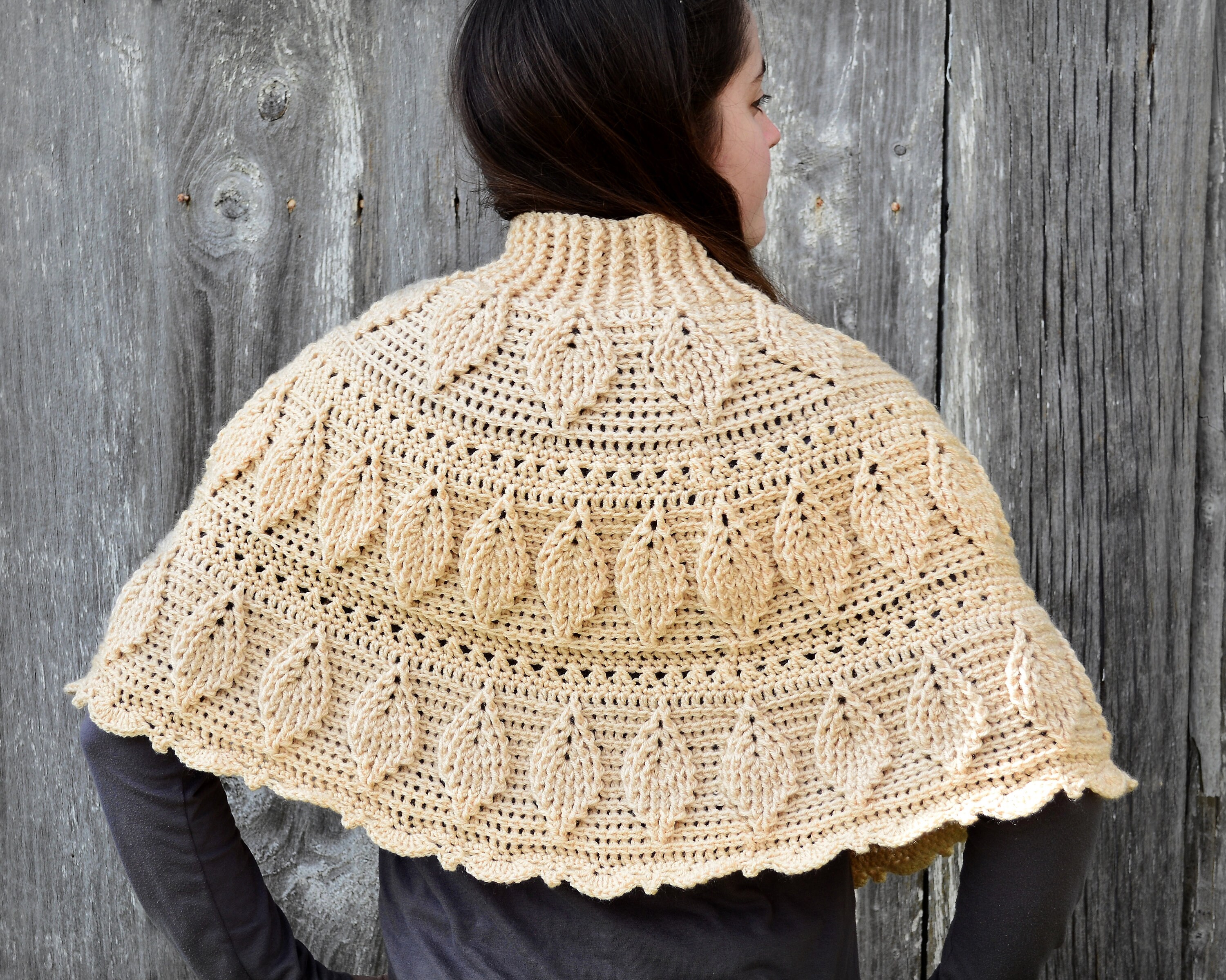 Fall Leaf Poncho Pdf Crochet Pattern Child and Adult Sizes | Etsy
