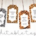 Safari Jungle Animal Prints Gift Tags Editable Template for | Etsy