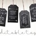 Chalkboard Editable Gift Tags, Blackboard, Text Editable, Rustic Gift ...
