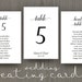 DIY Wedding Table Decorations, Cheap, Printable Table Numbers, Seating ...