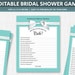 Bridal Shower Trivia Questions, Bridal Shower Question Game Question ...