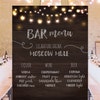 Starry Night Wedding Menu Cards DIY Template, Gold Glitter Stars Dinner ...