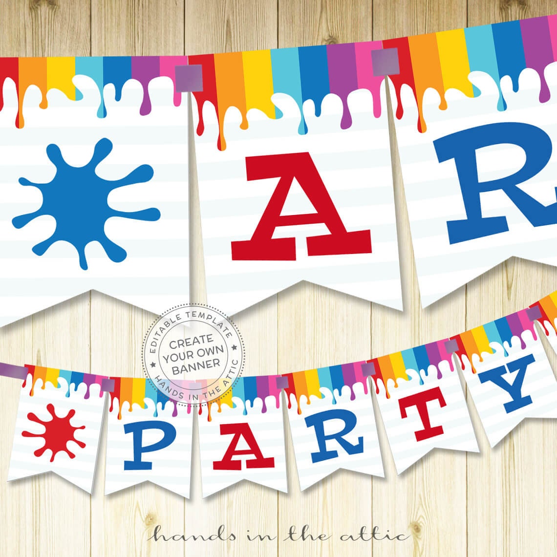 Party Decoration Ideas Art Party Birthday Supplies Printable | Etsy