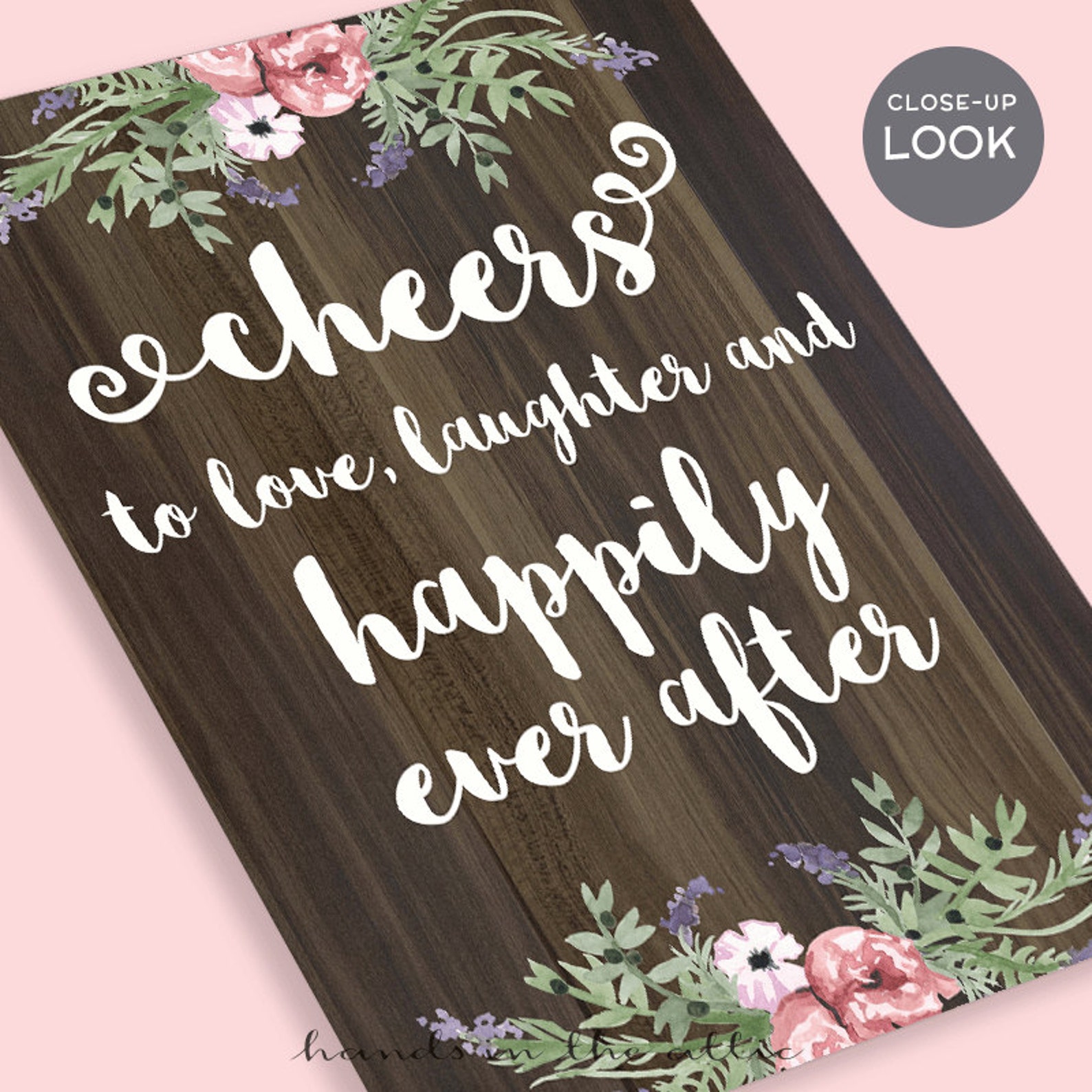 Wooden Wedding Signs, Wedding Sign Design, Wedding Signage CHEERS to ...