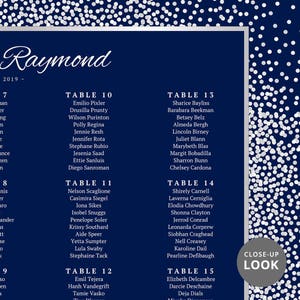 Silver Jubilee Anniversary Seating Chart, Charity Fundraising Event ...