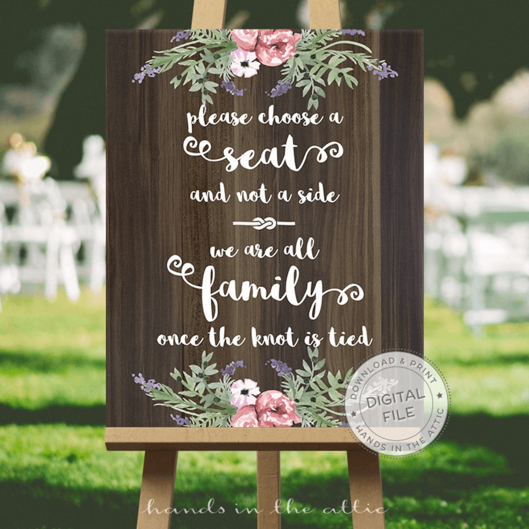 Wedding Signs for Seating, Wedding Signage, Wedding Signs Download ...