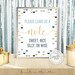 Please Leave Us a Note, Printable Sign, Wedding Guest Book, Reception ...