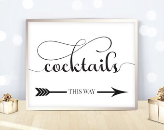 Bar This Way Sign - Etsy