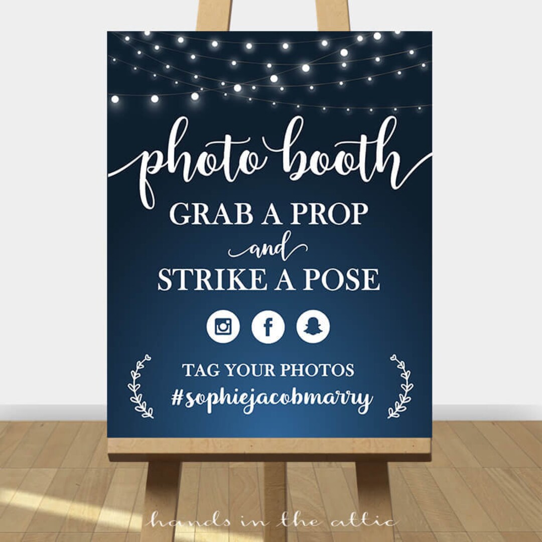 Photo Booth Prop Sign, Wedding Printable, Birthday Graduation Baby ...