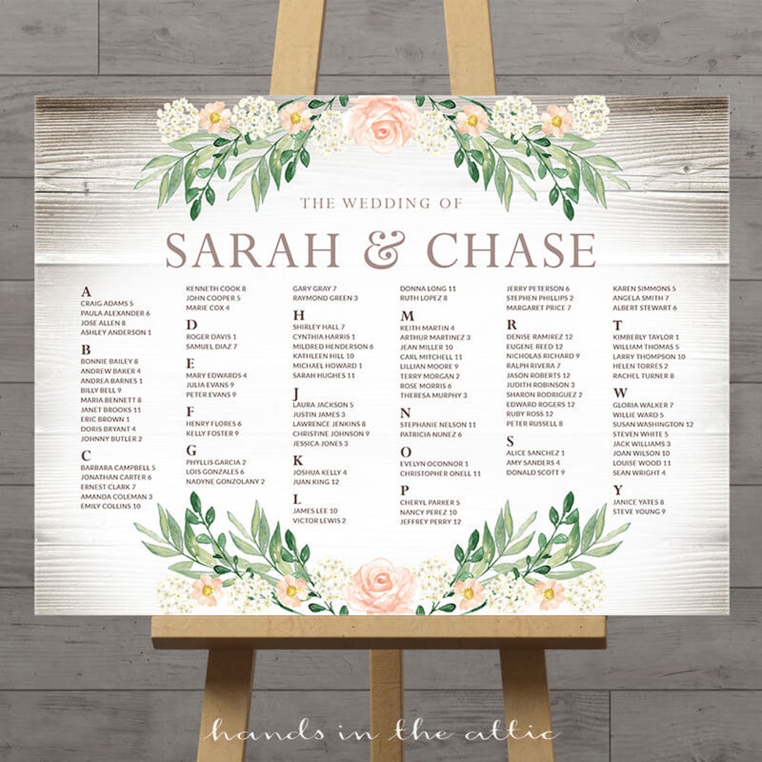 Wedding seating chart ideas store