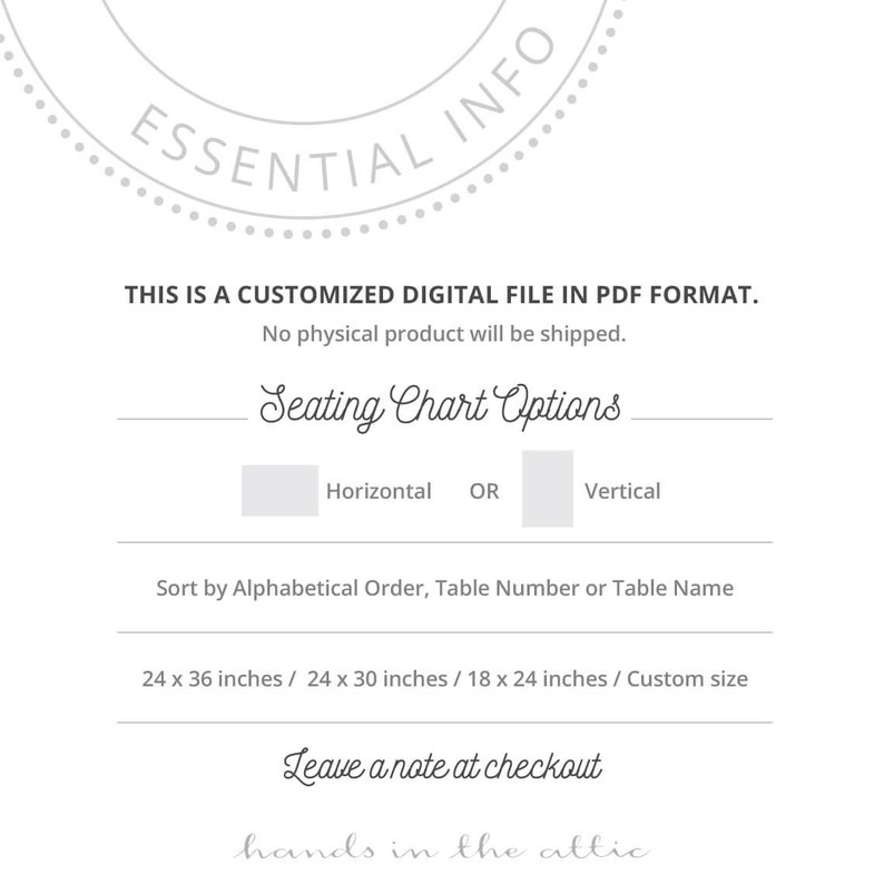 Large wedding seating chart printable guest table assignment | Etsy