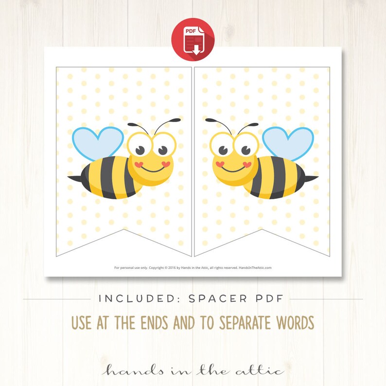 Bumblebee Birthday Party Banner Bumble Bee Banner Alphabet - Etsy